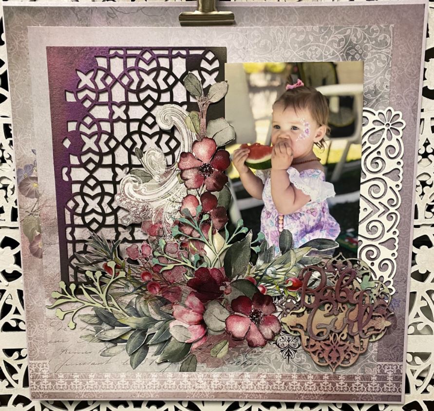 Enchanted Grace single page layout kit – Denise Boddey Designs